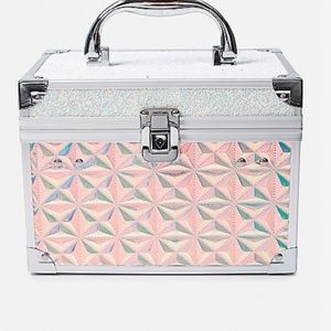 Justice | Accessories | Irridescent Holographic Glitter Makeup Case ...